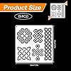 JSRQT 9Pcs Runes Stencils for Painting,Celtic Drawing Template ...