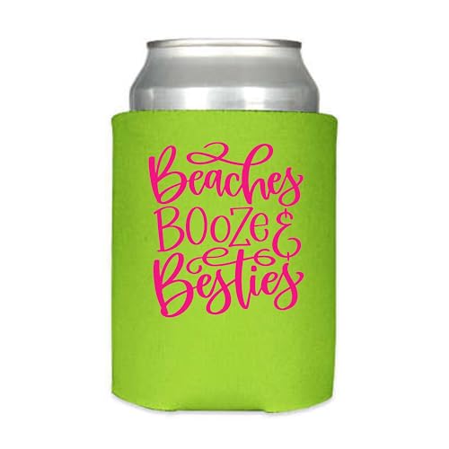 Amazon.com: Beaches, Booze, Besties, Matching Set of 2 Summer Can ...