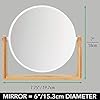 Amazon.com - mDesign Bamboo Plastic Rotating Bathroom Mirror - Free ...