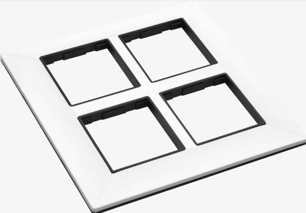 8M Square Electric Wall Plate (Pack of 10) | 8 M Polycarbonate Wall ...
