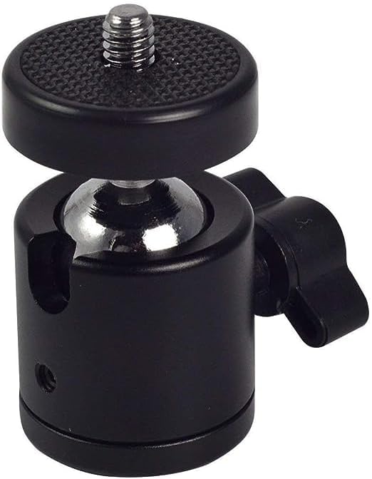 Buy Barbet Swivel Mini Ball Head 1/4" Screw 360 Degree Aluminium Alloy ...