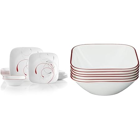 Amazon.com: Corelle Service for 6, Chip Resistant, Splendor Dinnerware ...