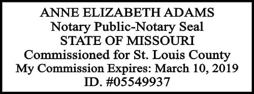 Amazon.com : Missouri Rectangular Notary Stamp | Official State Notary Stamp | Official Seals ...
