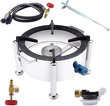 CAY Single Burner Stainless Steel Round Commercial Stove canteen chulha ...