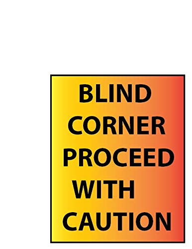 VVWV Blind Corner Sign Sticker for Public Private Hospital Clinic ...