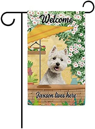 Amazon.com : Caroline's Treasures DAC6731GF Westie Spring Path Garden ...