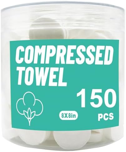 Amazon.com: Premium Compressed Tissue Coins in Sealed Cases - 5 Tubes ...