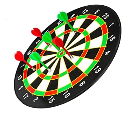 Buy ARROWMAX Round Shape Magnetic Dartboard Board Indoor and Outdoor ...