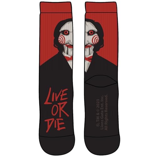 Ripple Junction Saw Adult Graphic Crew Socks Billy Live or Die - Want ...