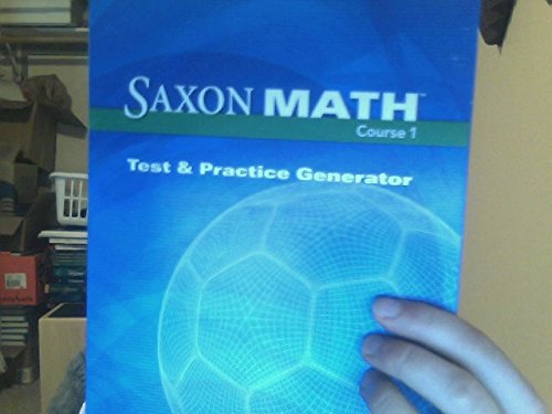 Saxon Math Course 1: Test & Practice CD-ROM Grade 6 (Course 1 2 3 ...