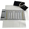 SCIKHEFT Portable Jewelry Roll Untangled Secure Necklace Travel Storage ...