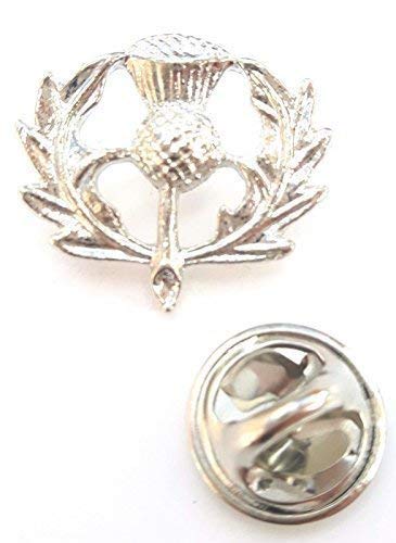 Scotland Silver Thistle Lapel Pin Badge T1056 : Amazon.co.uk: Fashion