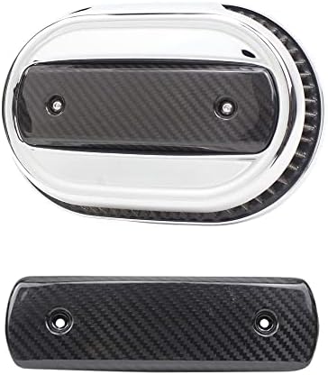 Amazon.com: POWER JAMES Black Carbon Fiber Air Filter Trim Cover for ...