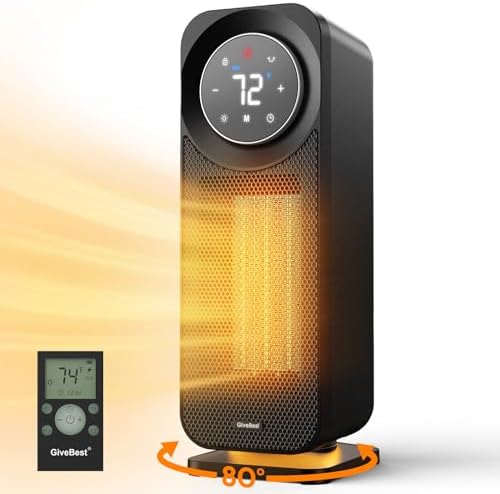 Amazon.com: Givebest Space Heaters for Indoor Use, Touch Panel, 1500W ...