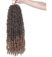 Amazon.com : Beverlee 20 Inch Butterfly Locs Crochet Hair 6 Packs Black ...