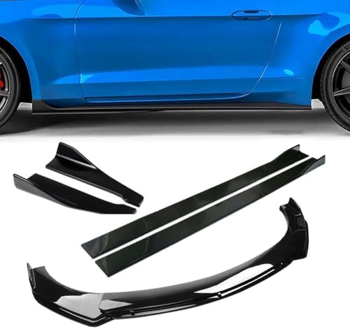 Amazon.com: Evargc Black & Red Universal 63"-70" Front Bumper Lip ...