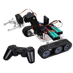 Buy CALANDIS DIY 4-Dof PS2 Remote Control Tank Chassis Robot Mechanical ...