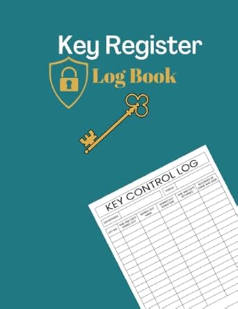 Key Register Log Book: Sign Out & Sign In Control Log Book | Use For ...