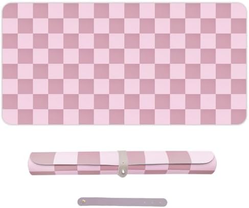 Amazon.com: Hahafelt Scalloped Desk Mat Large Scalloped Piping Cute ...