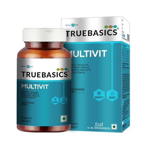 Buy TrueBasics Multivit Daily, Multis For Men and Women, with Zinc, C ...