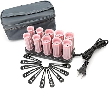 Amazon.com : Rechargeable Professional Hair Curler Set - 10 Heated ...