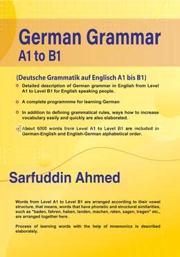 Buy German Grammar in English A1 to B1 Book Online at Low Prices in ...