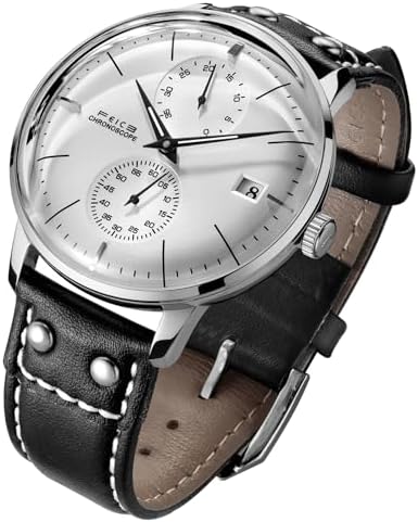 FEICE Men's Automatic Watch Mechanical Watch Stainless Steel Leather ...