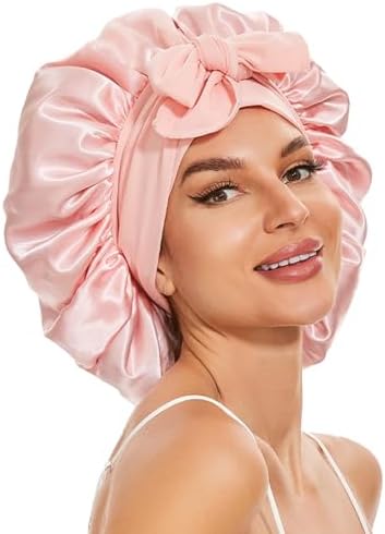Amazon.com : LitBear 100% Mulberry Silk Bonnet for Sleeping Women, 6A ...