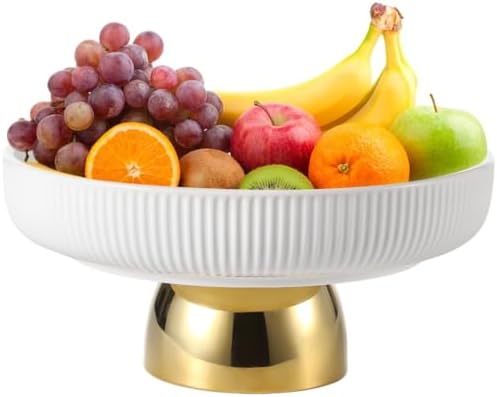 Amazon.com: CCATSIX Ceramic Fruit Bowl,11-Inch Large Decorative Bowls ...