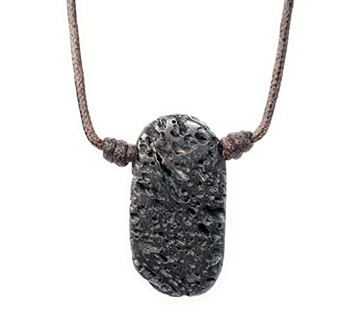 Amazon.com: Big Lava Rock Men Necklace - Oil Diffuser Stone, Women ...