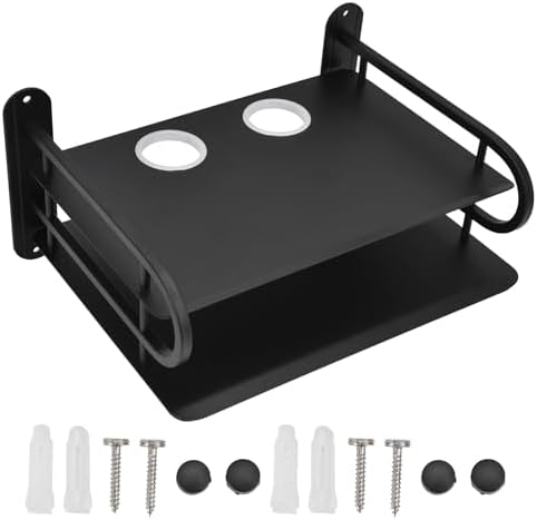 Amazon.com: QLQWDNDY WiFi Router Storage Box White,Floating Shelf for ...