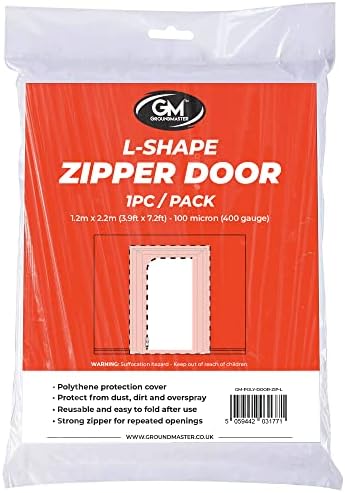 KIRFEE 2 Pack Plastic Door Covers for Interior Doors, Dust Door Sheet ...