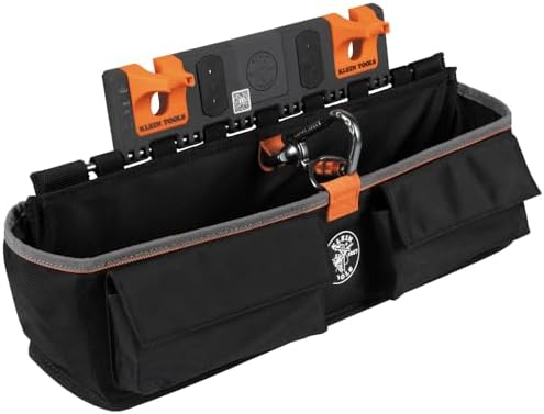 Klein Tools BC511S Bucket Work Center Large Tool Pouch, S Hook Rail ...