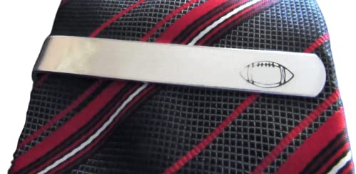 Amazon.com: Personalized Football Tie Clip, Various Metals, Customize ...