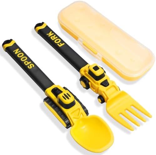 Amazon.com: Constructive Eating - Toddler Construction Utensils Made in ...