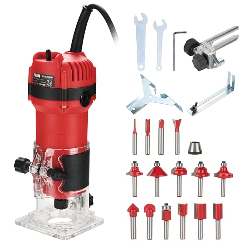 Snapklik.com : TEENO Wood Router, 800W Compact Router Tools For ...