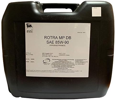 ENI Rotra MP DB 85W-90 Hypoid Gear Oil 20 Litres : Amazon.de: Automotive