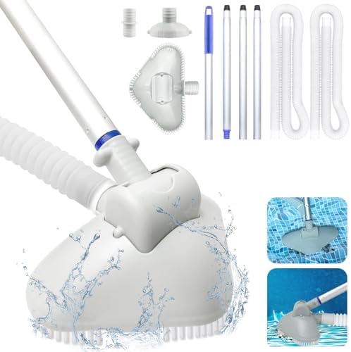 Amazon.com : Pool Vacuum for Above Ground Pool, Portable Pool Vacuum ...