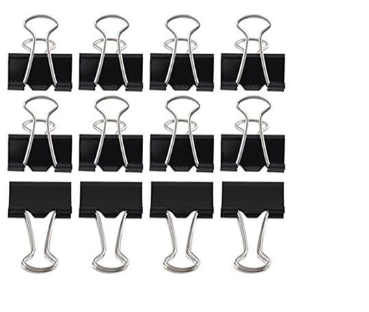 ISKA Binder Clips Large Binder for Office Supplies, Metal Clips, Binder ...