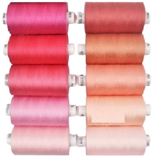Coats Moon Assorted Sewing Thread – Box of 10 reels -Moon All Purpose ...