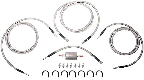 Amazon.com: Flexible Stainless Steel Braided Fuel Line Compatible with Chevy Silverado and GMC ...
