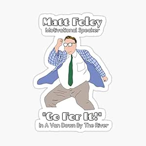 Amazon.com: Chris Farley Matt Foley Motivational Speaker Sticker ...