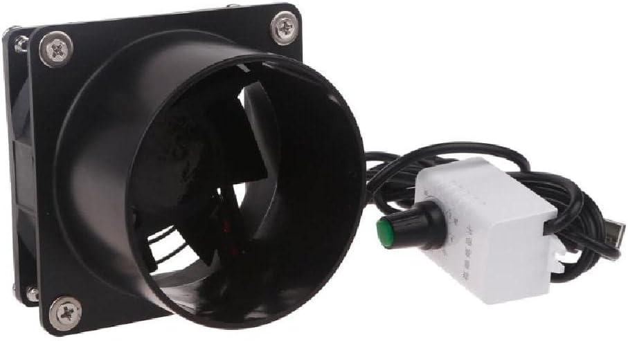 hejhncii USB Adjustable Speed Air Ventilation Blower Inline Booster ...