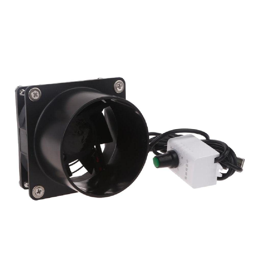 USB Adjustable Speed Air Ventilation Blower Inline Booster Window ...