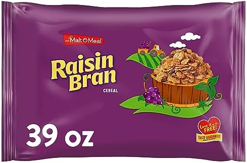 Amazon.com: Malt-O-Meal Raisin Bran Cereal, Wheat Flakes and Raisins ...