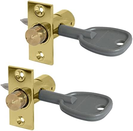 XFORT® 2 Pack Mortice Door Bolts with 2 Star Keys, Door Security Rack ...