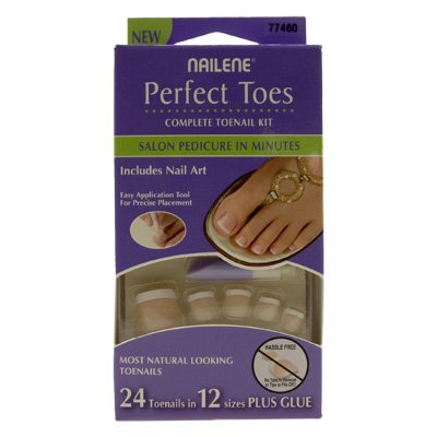 Amazon.com : Nailene Perfect Toes Short Length Includes Nail Art 77460 ...