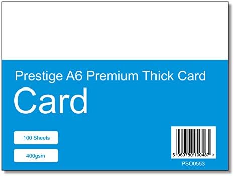 Prestige Premium Thick 400gsm Craft Card White A3 - 50 Sheets : Amazon ...