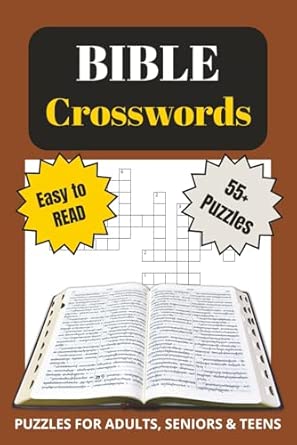 Bible Crosswords: Crosswords with Easy to Read Words about God, the Old ...