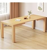 Amazon.com - Miuuod 62.9" Kitchen & Dining Table Set for Dinner Room,1 Dining Table with 6 ...